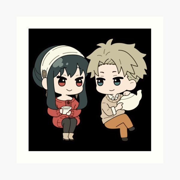 "Loid And Yor Forger Chibi" Art Print for Sale by MangaMolly | Redbubble