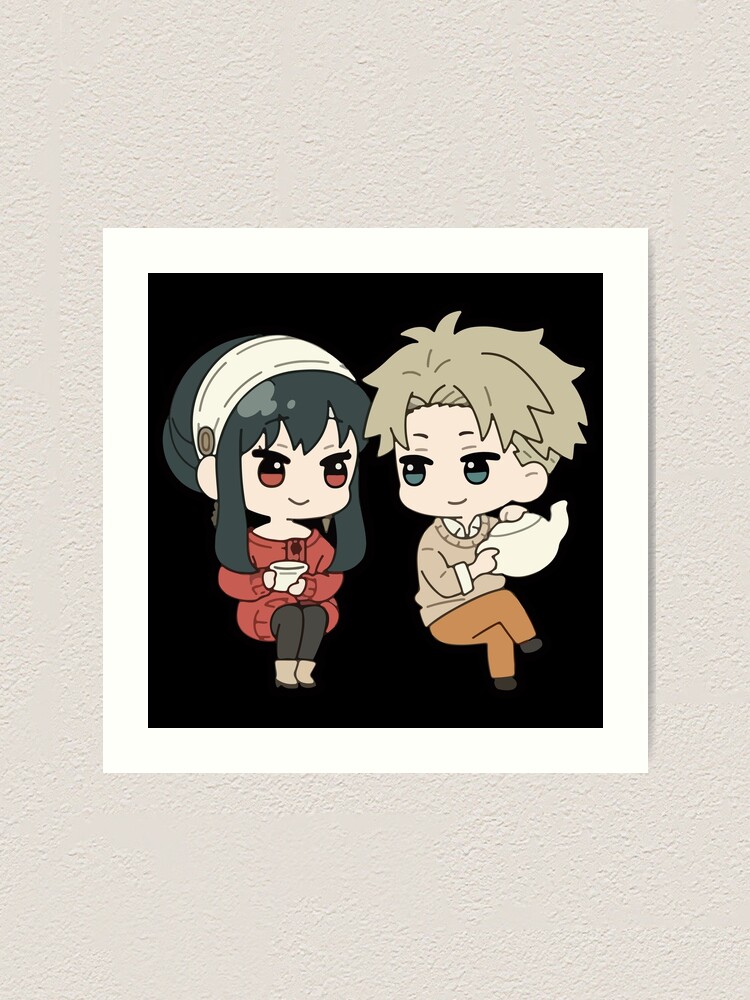 "Loid And Yor Forger Chibi" Art Print for Sale by MangaMolly | Redbubble