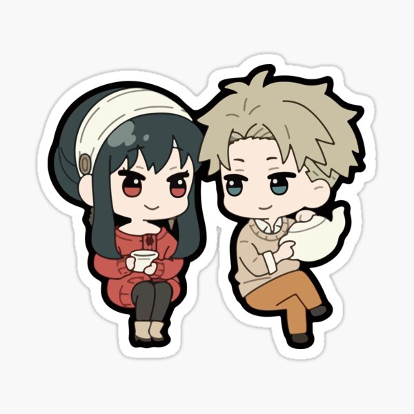 "Loid And Yor Forger Chibi" Sticker for Sale by MangaMolly | Redbubble