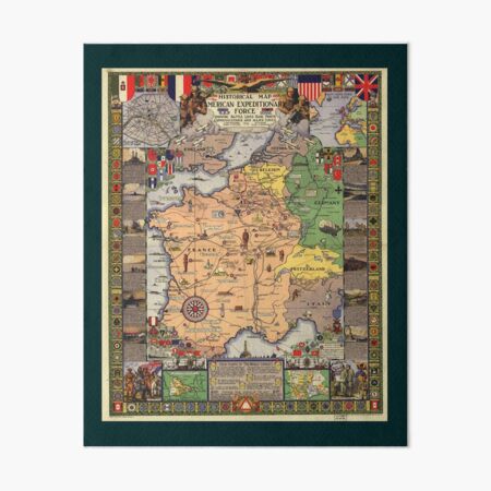 Lámina rígida «Mapa de la Primera Guerra Mundial de la Fuerza ...