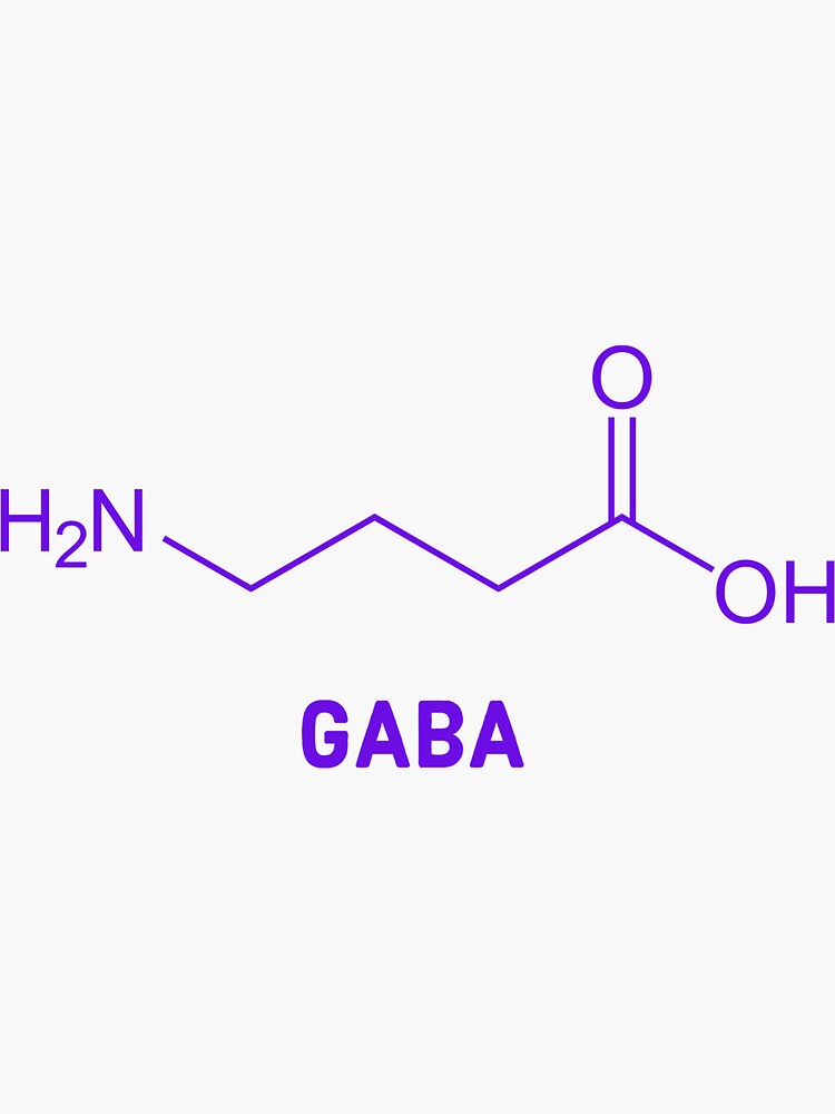 "Chemical Structure of GABA Design" Sticker for Sale by SleepMeekx ...