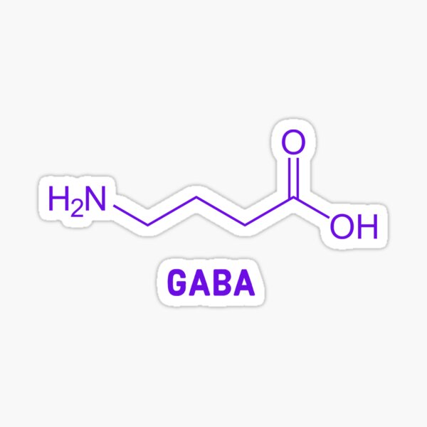 "Chemical Structure of GABA Design" Sticker for Sale by SleepMeekx ...