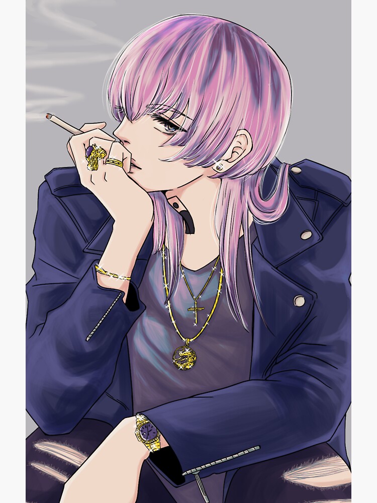 "Tokyo Revengers Haitani Rindo Smoking Series" Sticker for Sale by ...