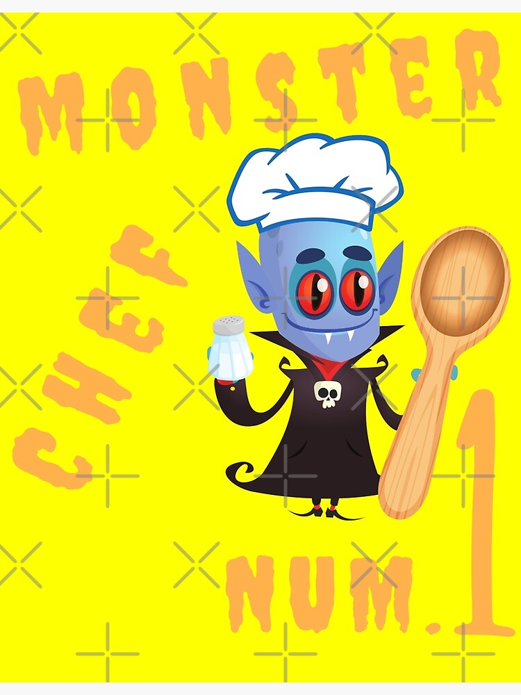 "Monster chef VI." Poster for Sale by FlyorFly | Redbubble