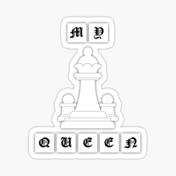"The Chess Queen" Sticker for Sale by PiXell02 | Redbubble
