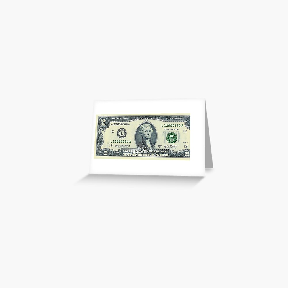 "2 Dollar Bill" Poster for Sale by Philip Ries | Redbubble