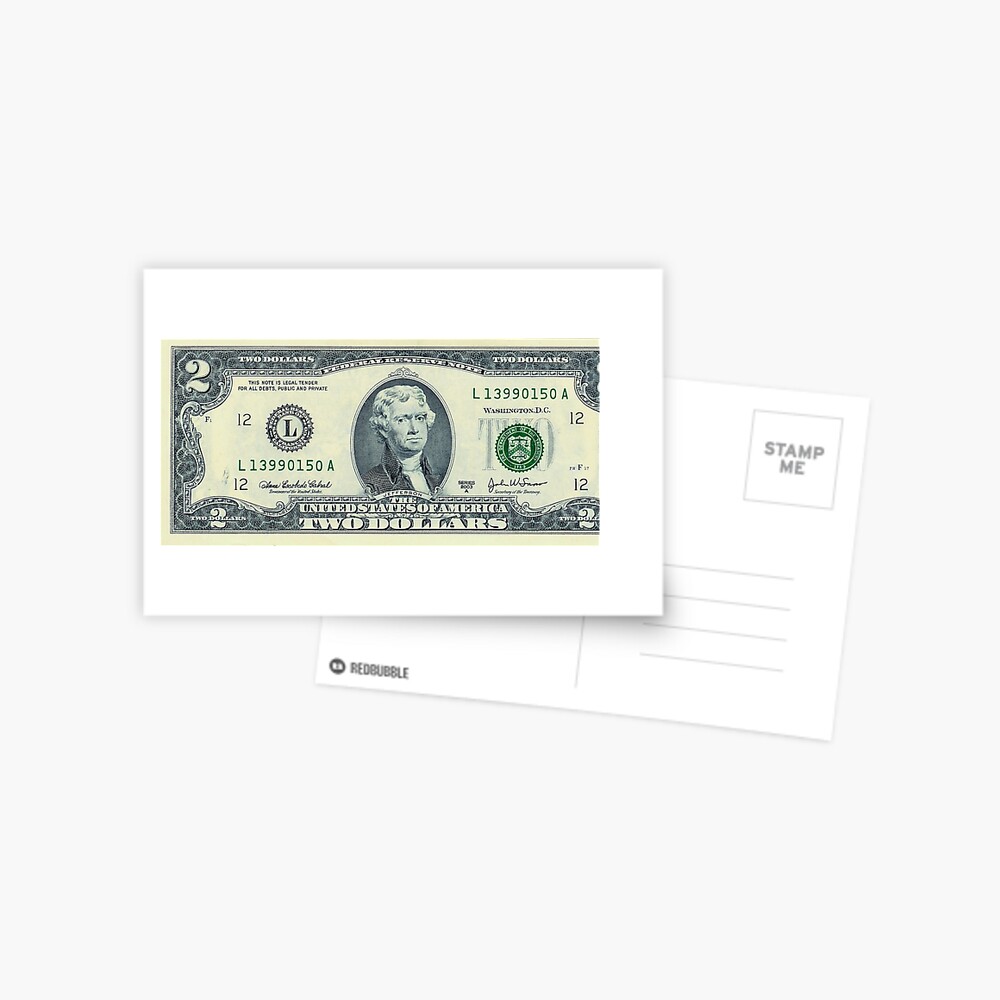 "2 Dollar Bill" Poster for Sale by Philip Ries | Redbubble