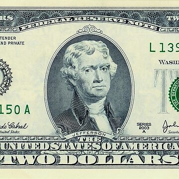 "2 Dollar Bill" Poster for Sale by Philip Ries | Redbubble
