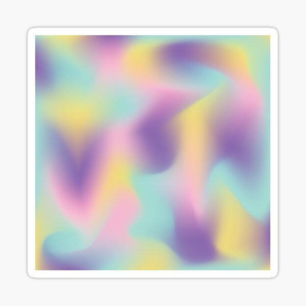 "Abstract Art - Pastel Colors" Sticker for Sale by AyeshasDesigns ...