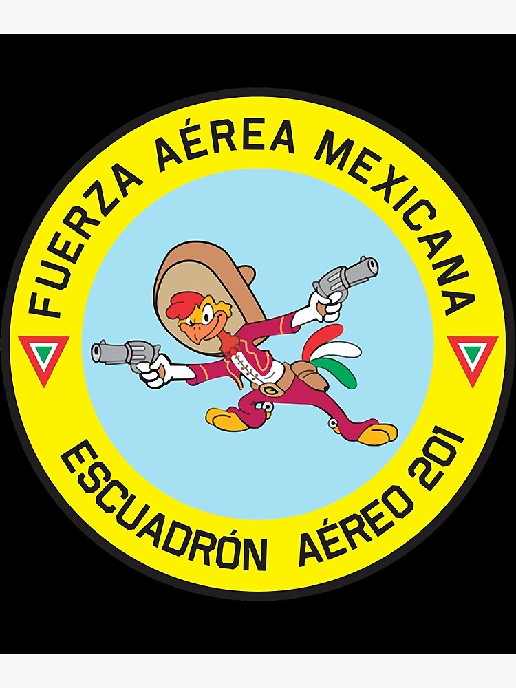 Lienzo «Escuadrón Aéreo 201 - Fuerza Aerea Mexicana - Estilo Limpio» de ...