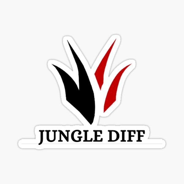 "JUNGLE-diff" Sticker for Sale by ALNIC22 | Redbubble