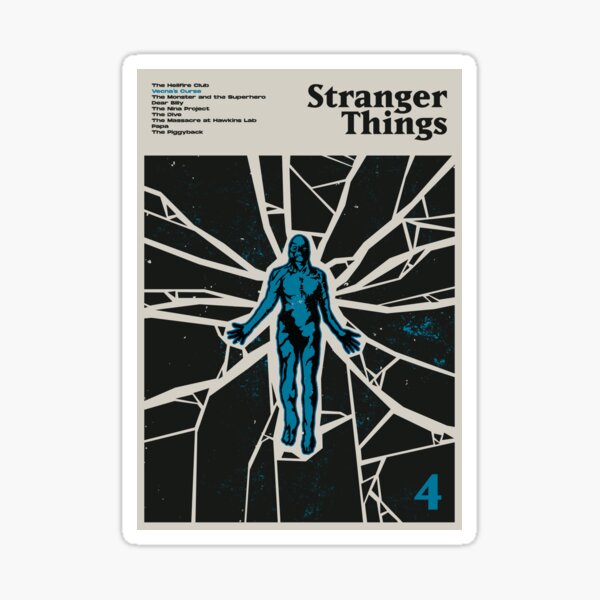 "Stranger Things Season 4 Poster Art" Sticker for Sale by chuuyatrash ...