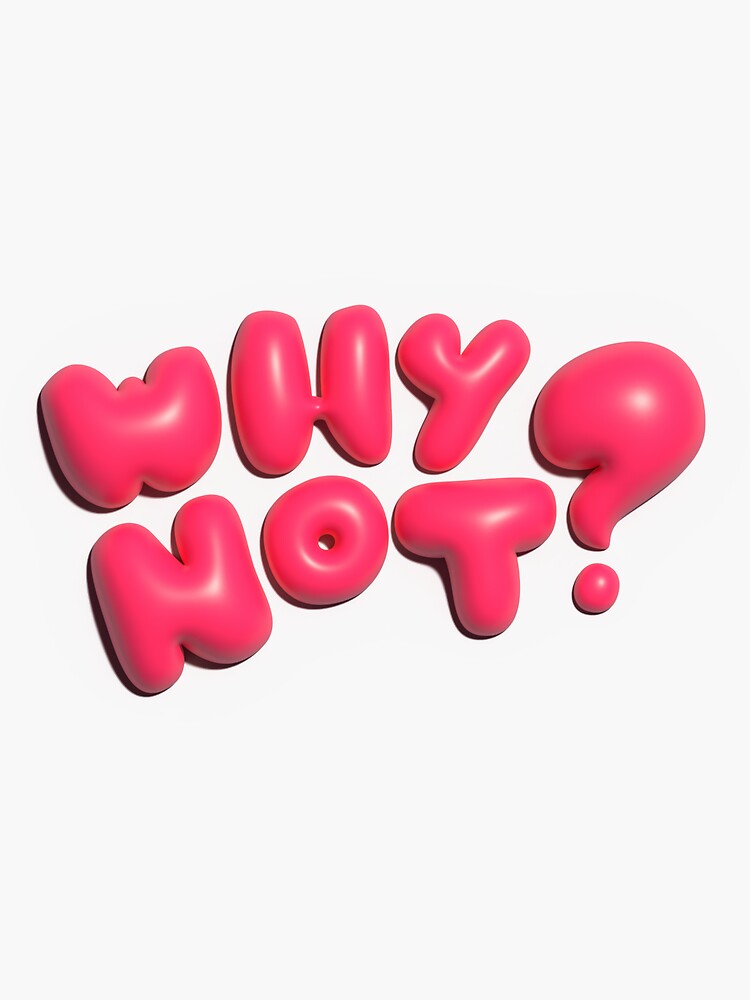 "Balloon Why Not?" Sticker for Sale by altrodesign | Redbubble