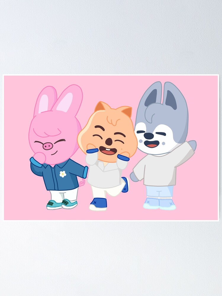 "STRAY KIDS (SKZOO) 3Racha" Poster for Sale by LilMissRandom17 | Redbubble