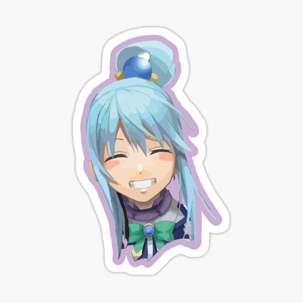 " konosuba, aqua, anime " Sticker for Sale by izumclo | Redbubble