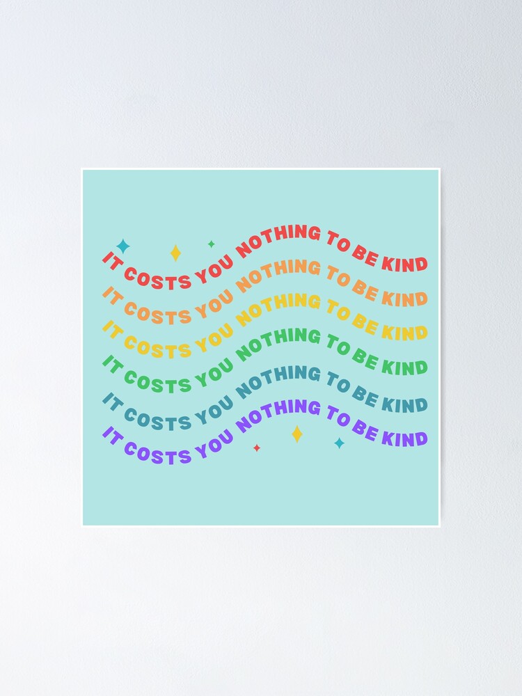 "It Costs You Nothing to be Kind (j-hope BTS = Equal Sign)" Poster for ...