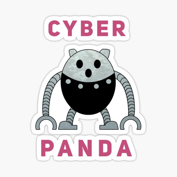 "Cyber Panda" Sticker for Sale by dvnecroillusion | Redbubble