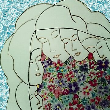 "Dreamers of flowers" Sticker for Sale by Evone | Redbubble