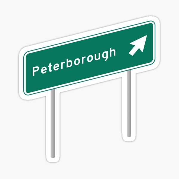 "Peterborough" Sticker for Sale by WordsMaps | Redbubble