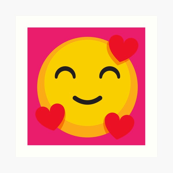 "SMILING FACE EMOJI" Art Print for Sale by TANEJA4 | Redbubble
