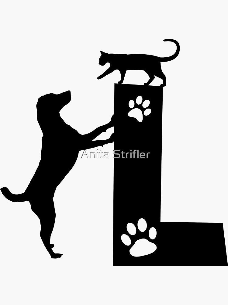 "Animal alphabet, letter L" Sticker for Sale by anitastrifler | Redbubble