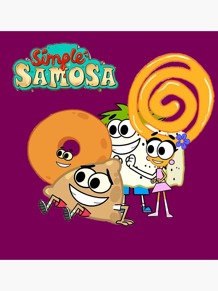 "Simple samosa cartoon" Poster for Sale by Fa5ad | Redbubble