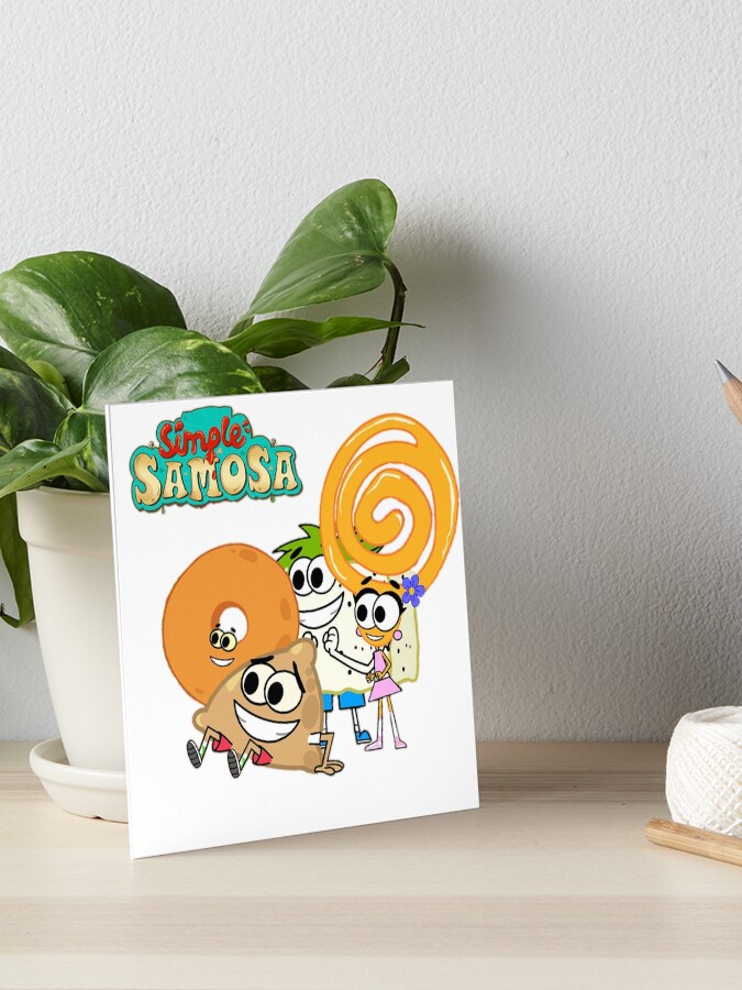 "Simple samosa cartoon" Art Board Print for Sale by Fa5ad | Redbubble