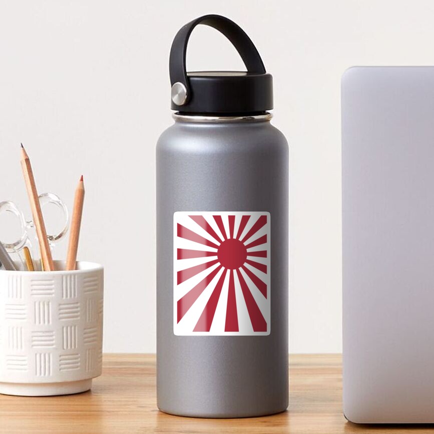 "Japanese Rising Sun" Sticker for Sale by KushniDesign | Redbubble