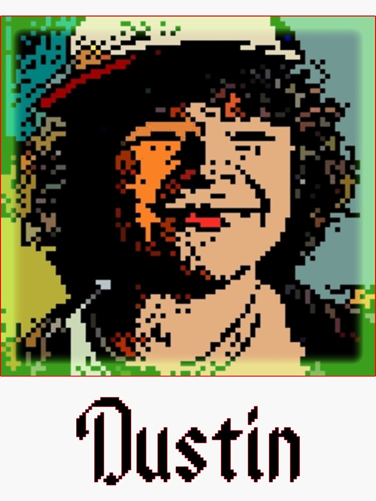 "Stranger Pixel Collection "Dustin"" Sticker for Sale by 9OhmShy ...