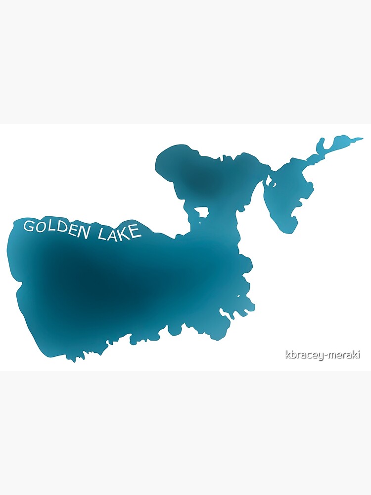 "Golden Lake Map Online" Poster for Sale by kbracey-meraki | Redbubble