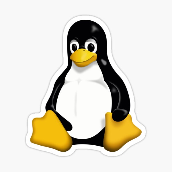 "Tux Linux Penguin" Sticker for Sale by OwnChemist | Redbubble
