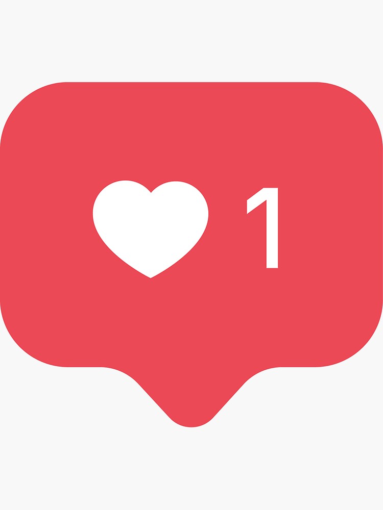 "Instagram Like" Sticker von bbranco13 | Redbubble