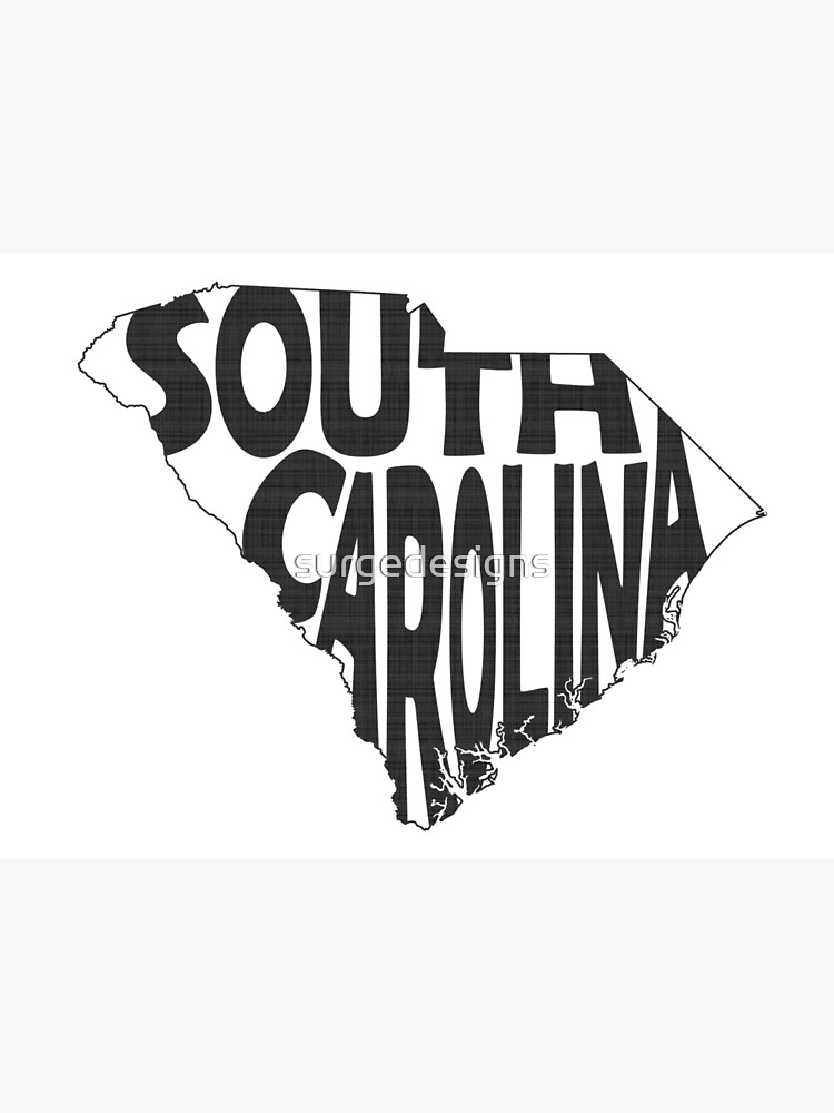 "South Carolina State Word Art" Poster by surgedesigns | Redbubble