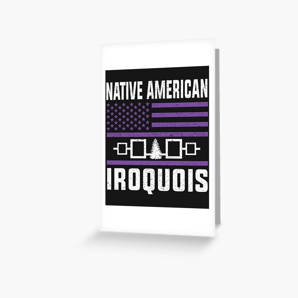 "native american iroquois tribe - iroquois " Greeting Card for Sale by ...