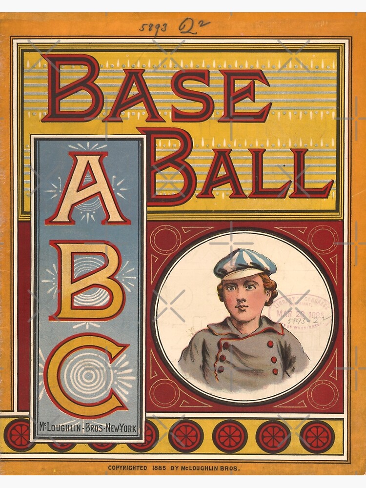 "Baseball ABC 1885 - vintage book illustration series no. 1 - digitally ...