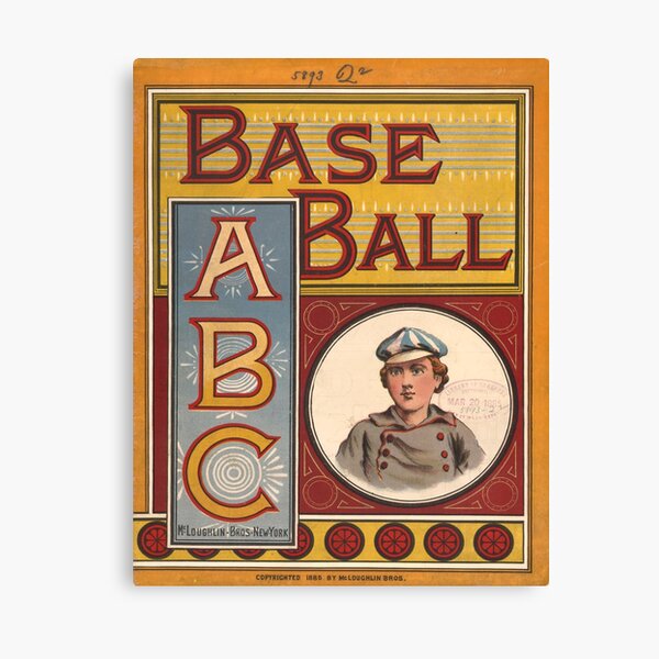 "Baseball ABC 1885 - vintage book illustration series no. 1 - digitally ...