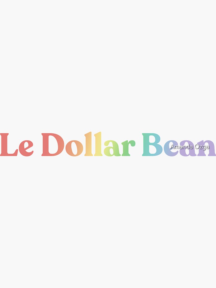 "Le dollar bean - Lesbian " Sticker for Sale by mands-pands | Redbubble