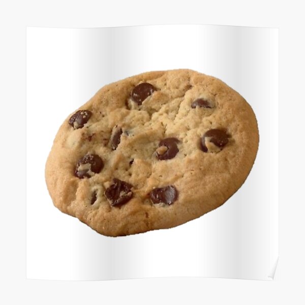 "Traditional Chocolate Chip Cookie" Poster for Sale by zarabukhari ...