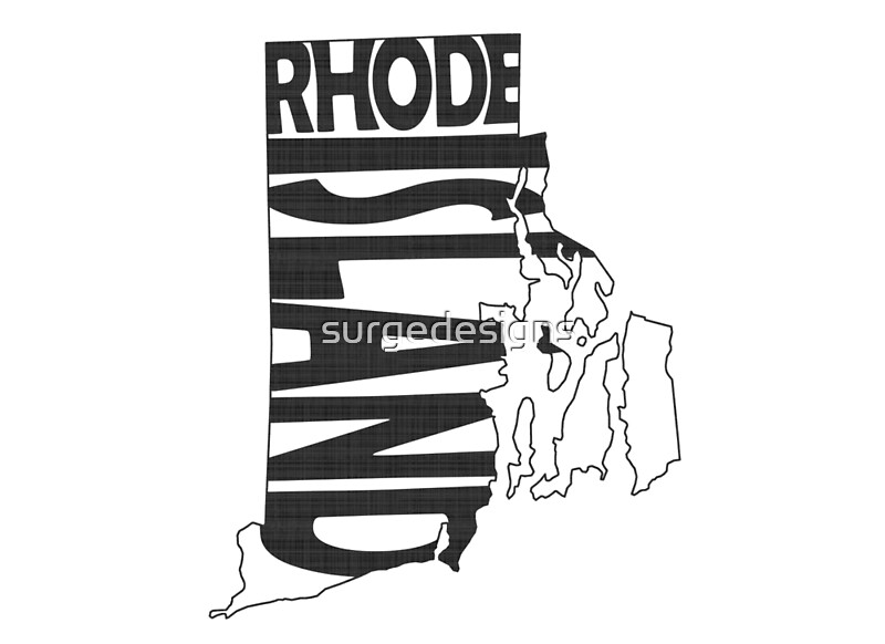"Rhode Island State Word Art" by surgedesigns | Redbubble