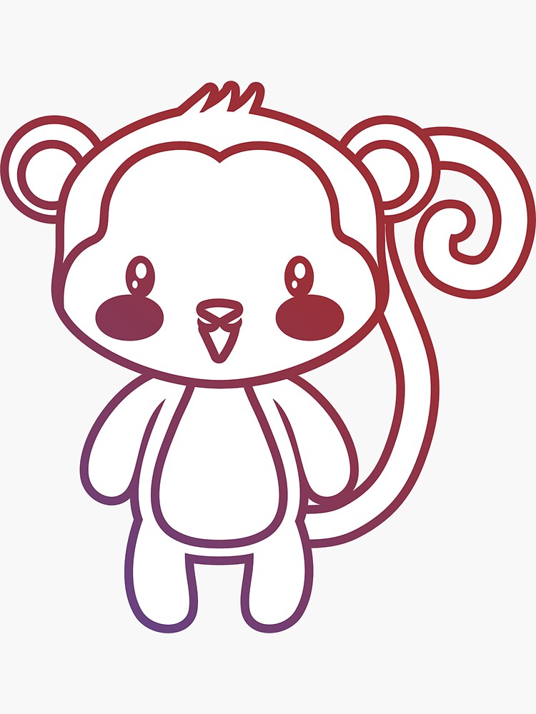 "EMPTY MONKEY GIRL" Sticker for Sale by TANEJA4 | Redbubble