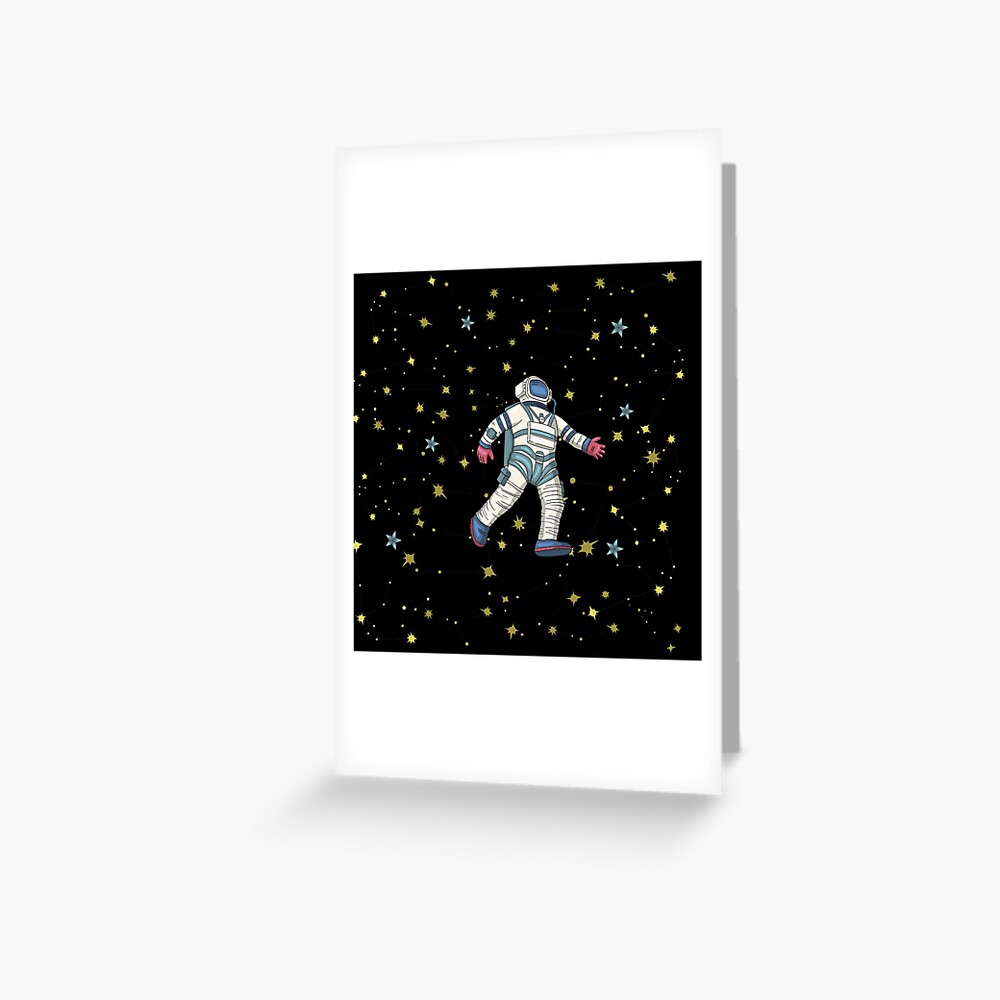 "Space Astronaut - Astronaut Patterns 07" Greeting Card for Sale by ...