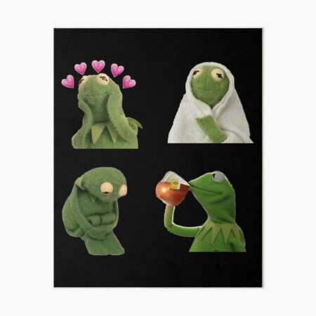 "Kermit meme set Magnet" Art Board Print for Sale by OnJaysWingss ...