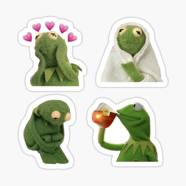 "Kermit meme set Magnet" Sticker for Sale by OnJaysWingss | Redbubble
