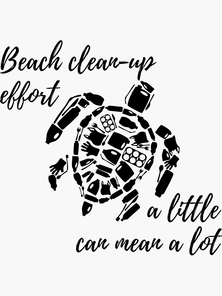 "Sea Turtle Mosaic - Recycle - Beach Clean-up" Sticker for Sale by ...