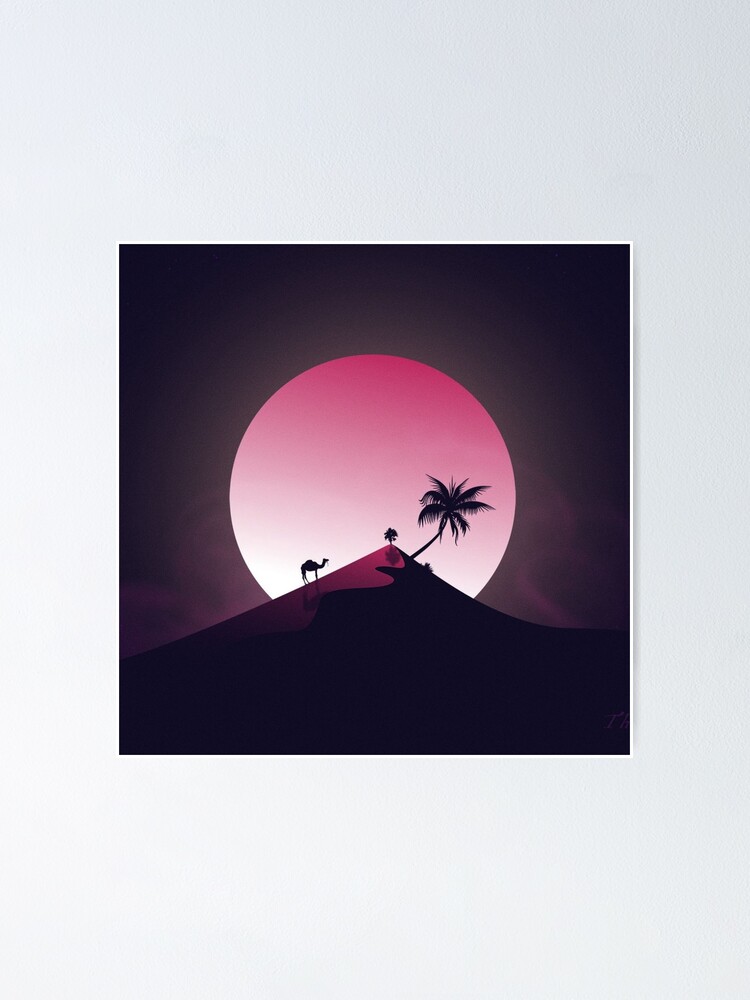 "Marizzia - Camel Lua Alone Paz" Poster for Sale by Marizzia | Redbubble