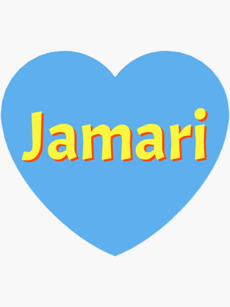 "Jamari" Sticker for Sale by MassageStickers | Redbubble