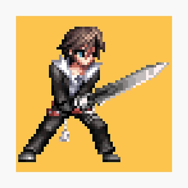 Lámina fotográfica «Squall Standby Final Fantasy VIII Pixel Art» de ...