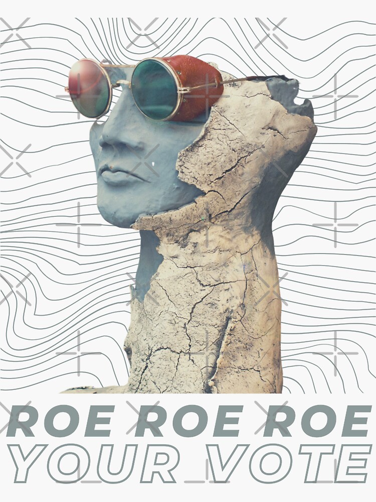 "Roe Roe Roe Your Vote" Sticker for Sale by BOZMAR | Redbubble