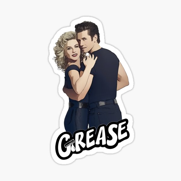 "grease summer" Sticker for Sale by Art-by-Rohan | Redbubble