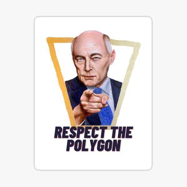 Pegatina «Respetar el Polígono (con palabras)» de MrsKEOart | Redbubble